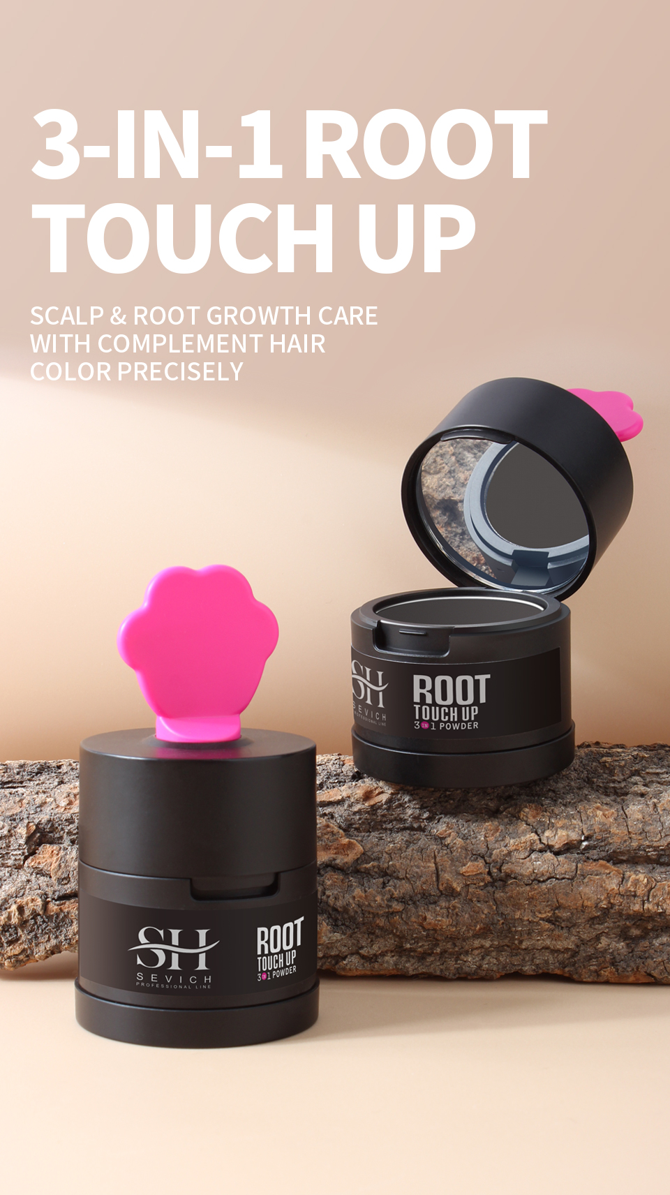SEVICH Hair Powder Texture Hairline Powder Waterproof Hair Thickener ...