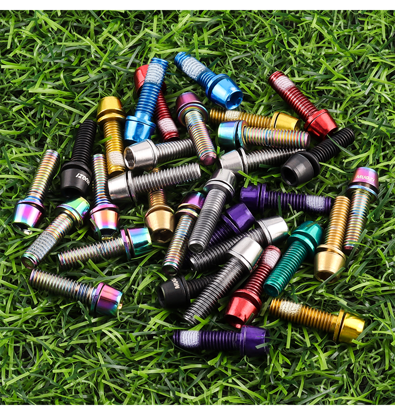 MUQZI 6pcs Bicycle Stem Bolts M5x17mm Bike Handlebar Stem Screw With ...