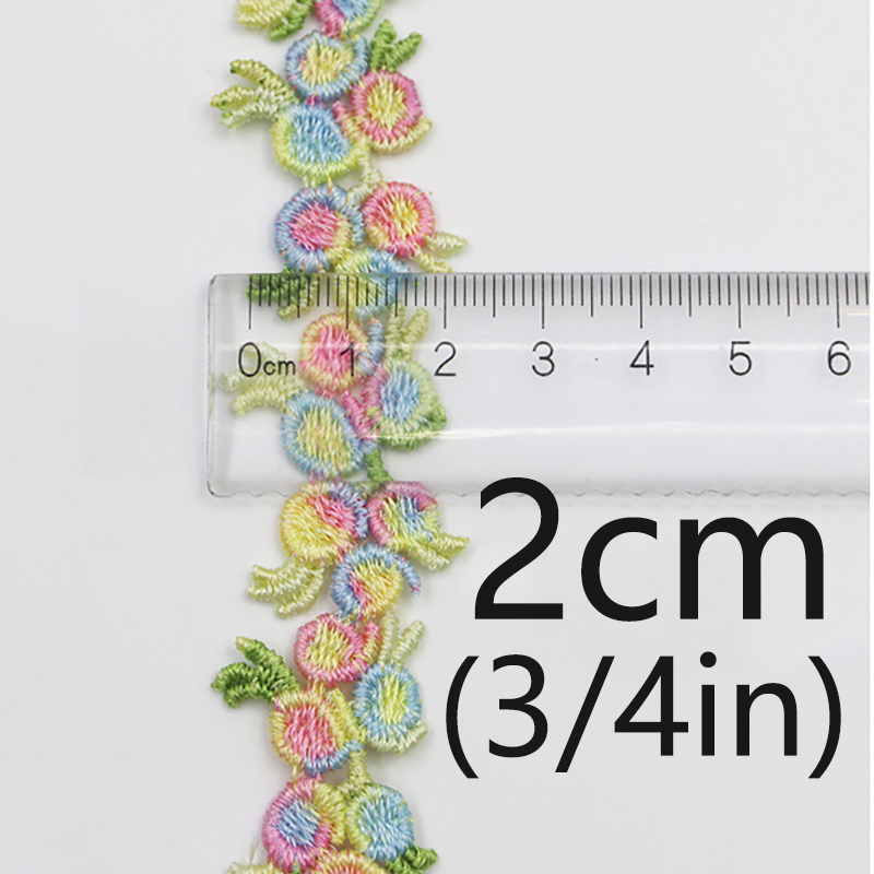3 Yards/Pack 20mm Wide Embroidery Water-Soluble Lace Fabric Ribbon ...