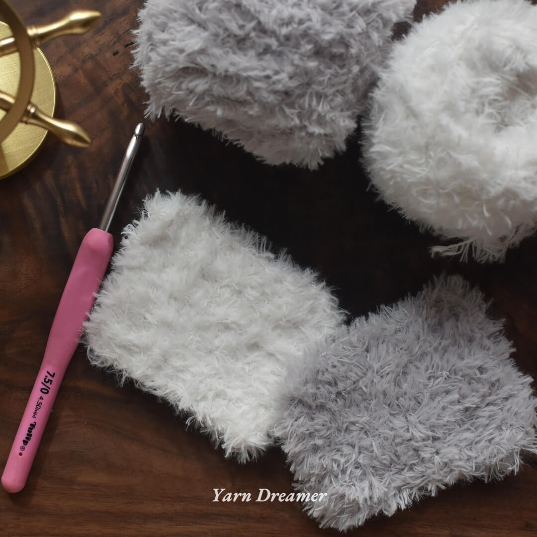 Fuzzy Plush Yarn Crochet Chunky Yarn for Crochet Yarns White Yarn ...