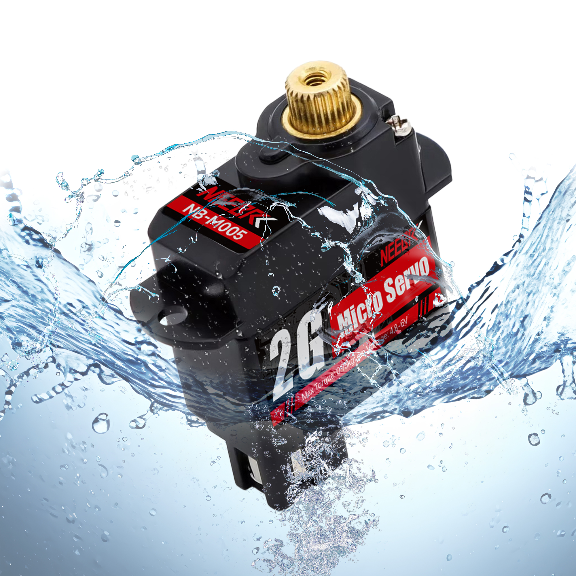 NEEBRC 2g Digital Mini Servo Micro Servo Waterproof Servo Metal Gear ...