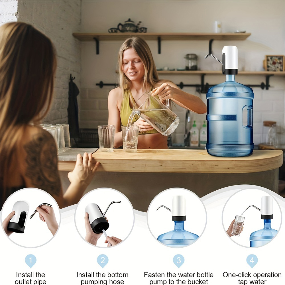 Hawaii Home Water Pump Dispenser Automatic Drinking Water Bottle USB ...