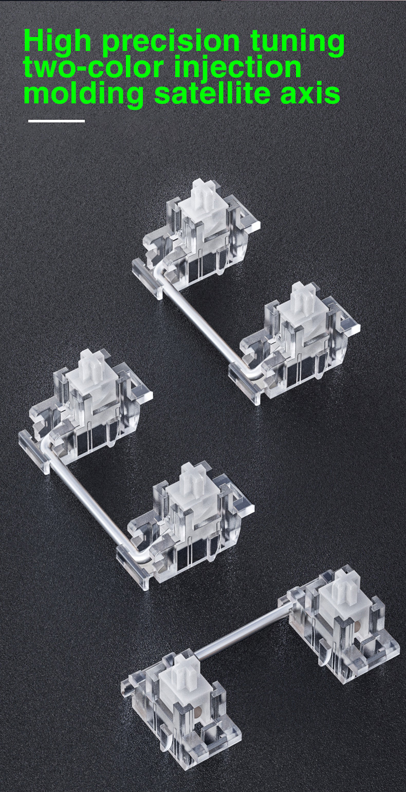 AULA F21 Wireless Numeric Keypad White Backlight Transparent Numeric ...