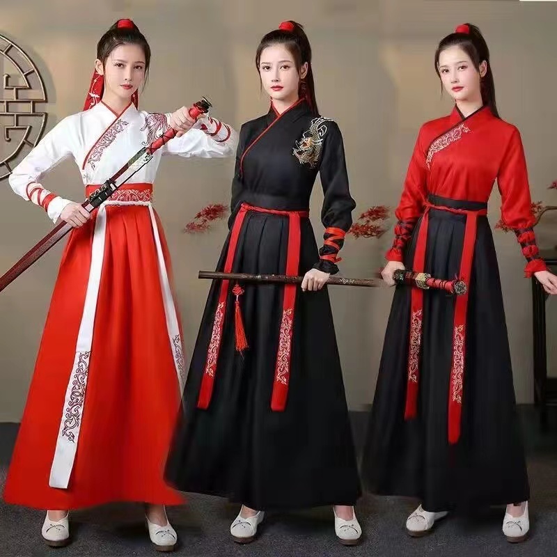 Chinese style men's and women's martial arts costume graduation photo ...