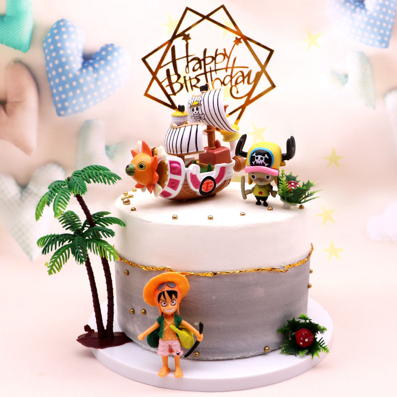 10.5cm One Piece Figure Boat Figurine Going Merry Thousand Sunny Zoro ...