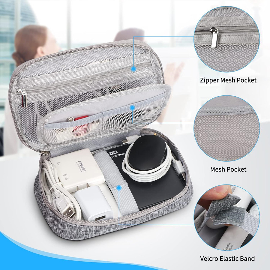Waterproof Data Cables Storage Bag Unisex Digitals Electronics Case ...