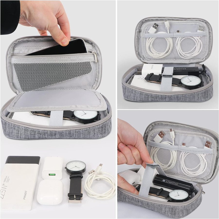 Waterproof Data Cables Storage Bag Unisex Digitals Electronics Case ...