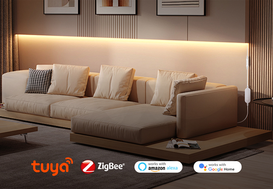 Smart ZigBee 3.0 LED Neon Light Strip 5V USB LED Strip Work With Tuya ...