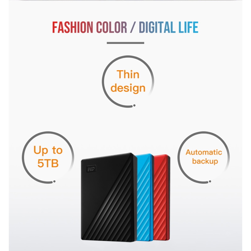 Western Digital WD External Hard Drive 2TB /1TB WD HDD My Passport USB ...