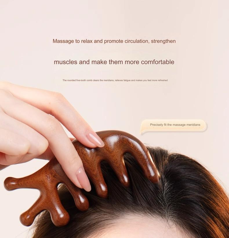 Massage Comb Resin Scalp Body Meridian Blood Circulation Anti-static ...