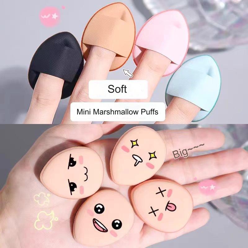 10Pcs Mini Size Finger Puff / Soft Makeup Sponge / Face Concealer ...