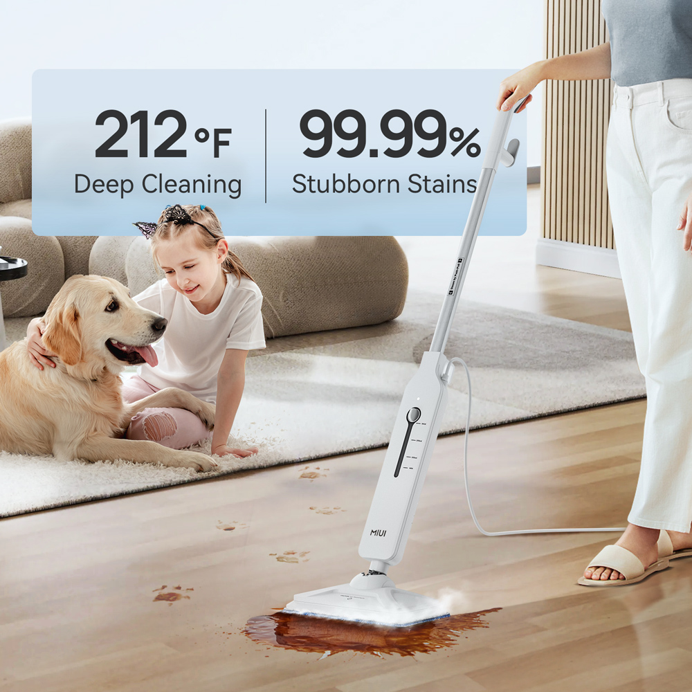 MIUI M9 steam mop can quickly heat up to 100 ° C with continuous steam ...