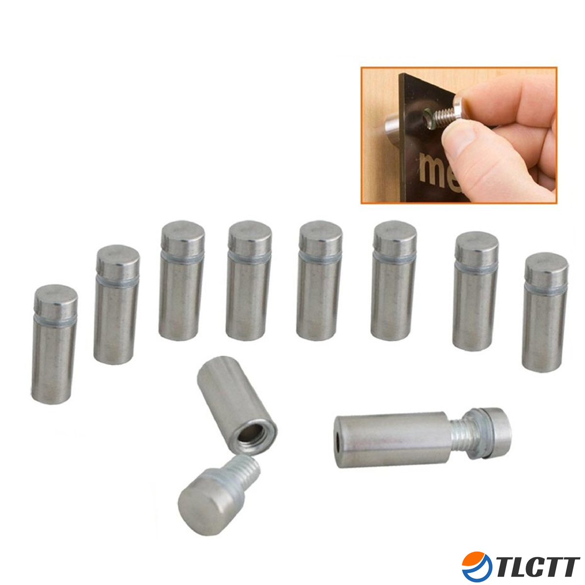 304 STAINLESS Stand Off Bolt Mount Advertising Bolt Signage Bolt ...