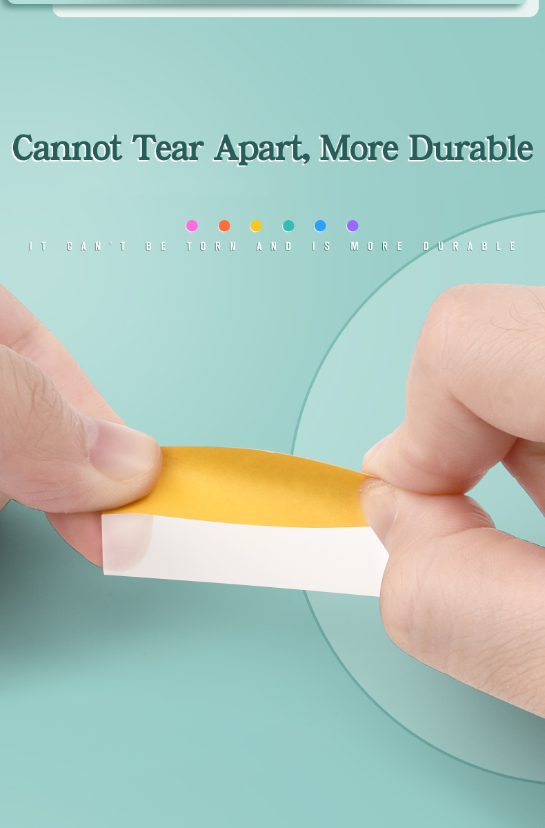60 Sheets Transparent Colorful Index Labels Office Classification Tag ...