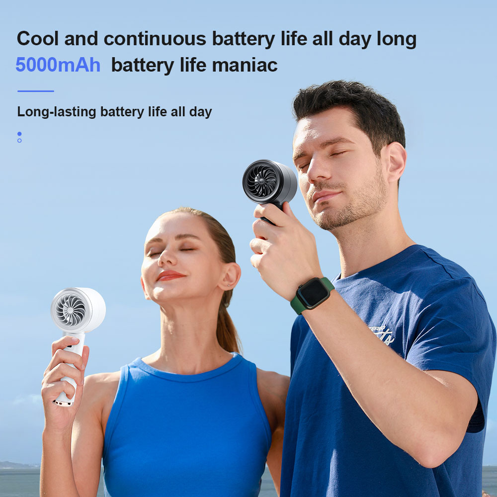 Mini High Speed Fan with LED Display Maximum Wind Speed 9m/s Portable ...