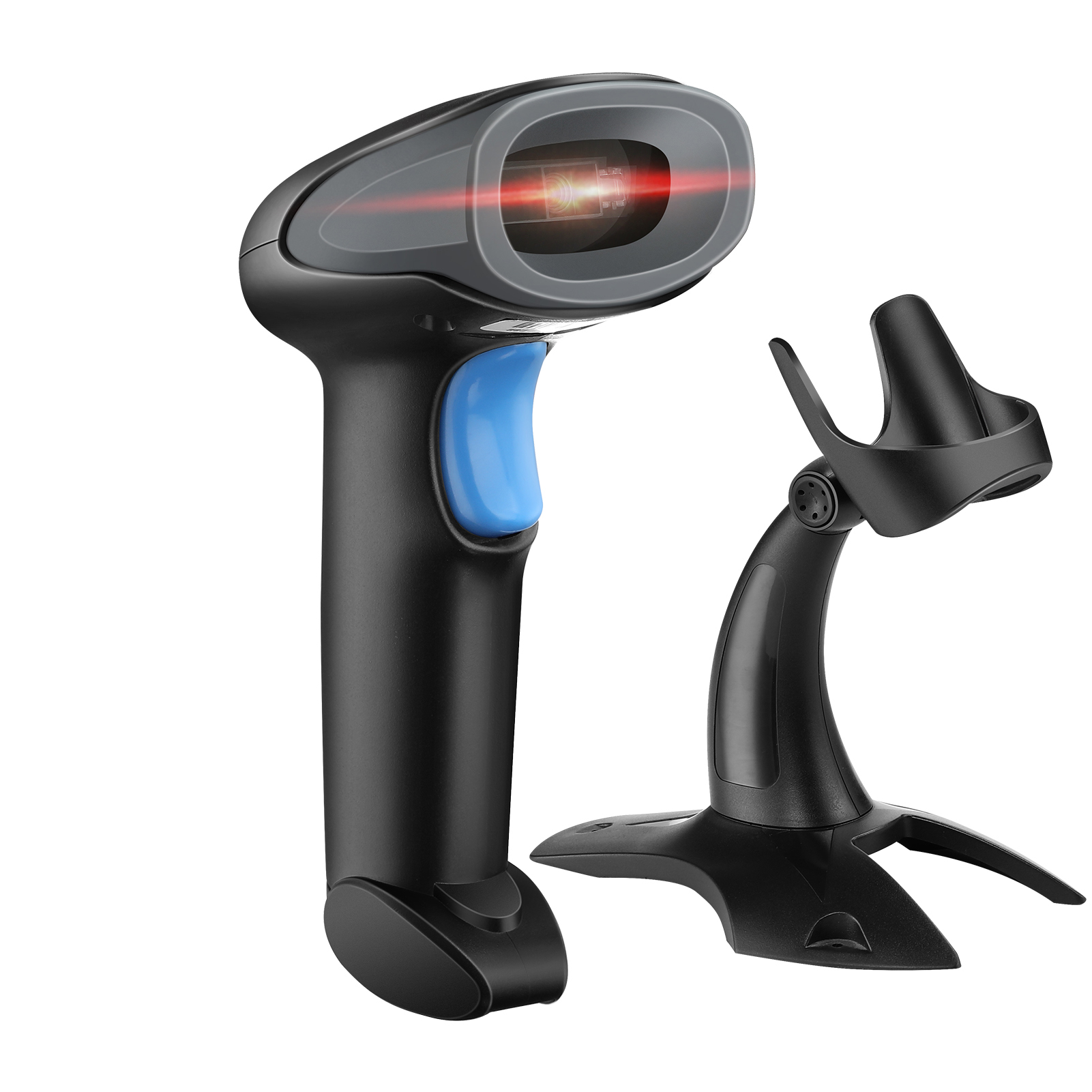 EYOYO Handheld 1D 2D Barcode Scanner USB Wired Connected with Stand ...