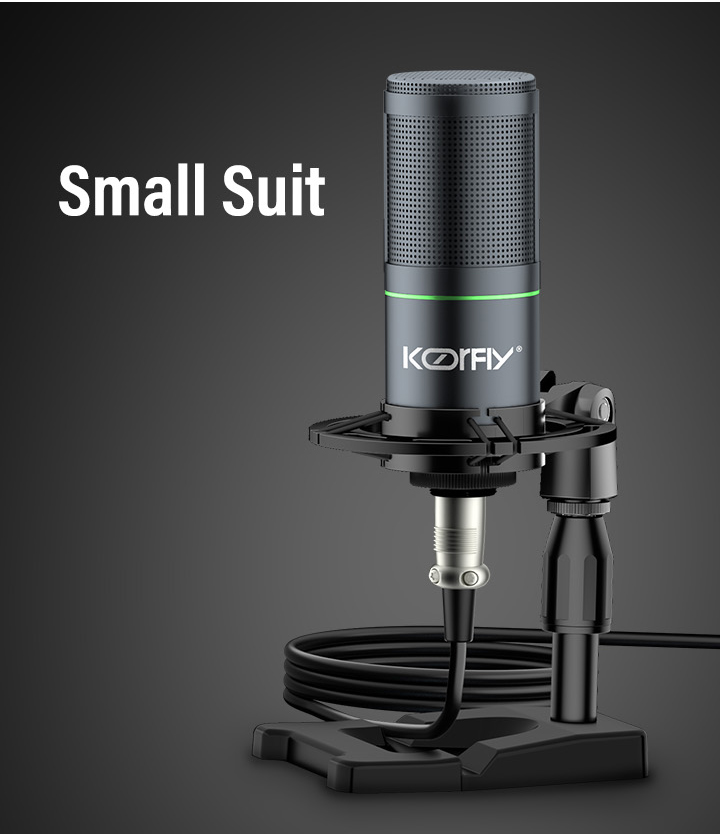 KOORFLY ZX320 True 48V Condenser Microphone XLR Microphone Sound ...