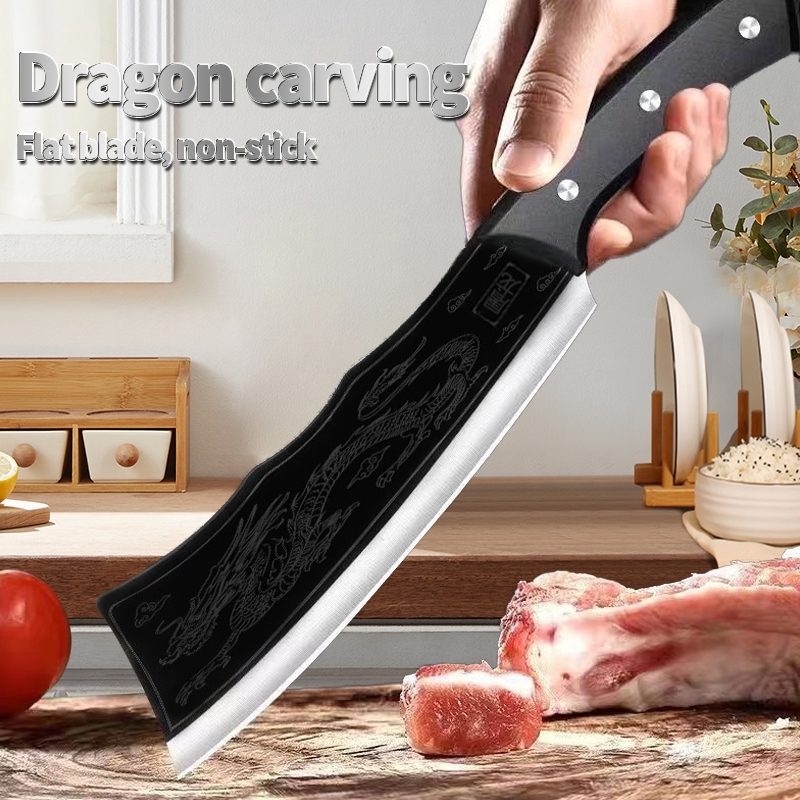 Dragon Knife Kitchen Butchers Knife Heavy Duty Japanese Knife Steel ...
