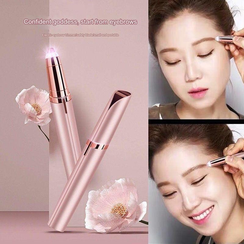 Multifuctuinal Electric Eyebrow Trimmer USB Charging Removal Epilator ...