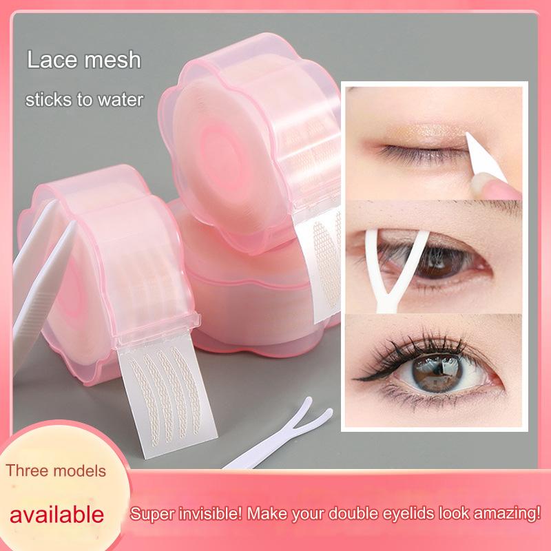 360PCs/Set Invisible Eyelid Stickers Lace Mesh Big Eyes Makeup Double ...
