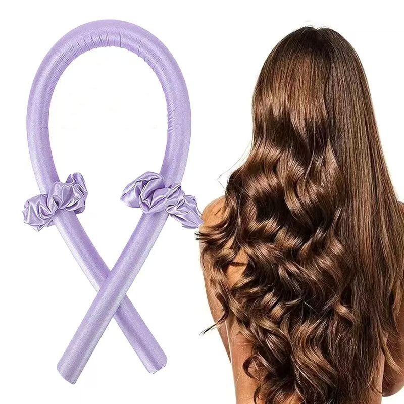 3PCS Heatless Curling Rod Set Hair Curlers Headband No Heat Silk Curls ...