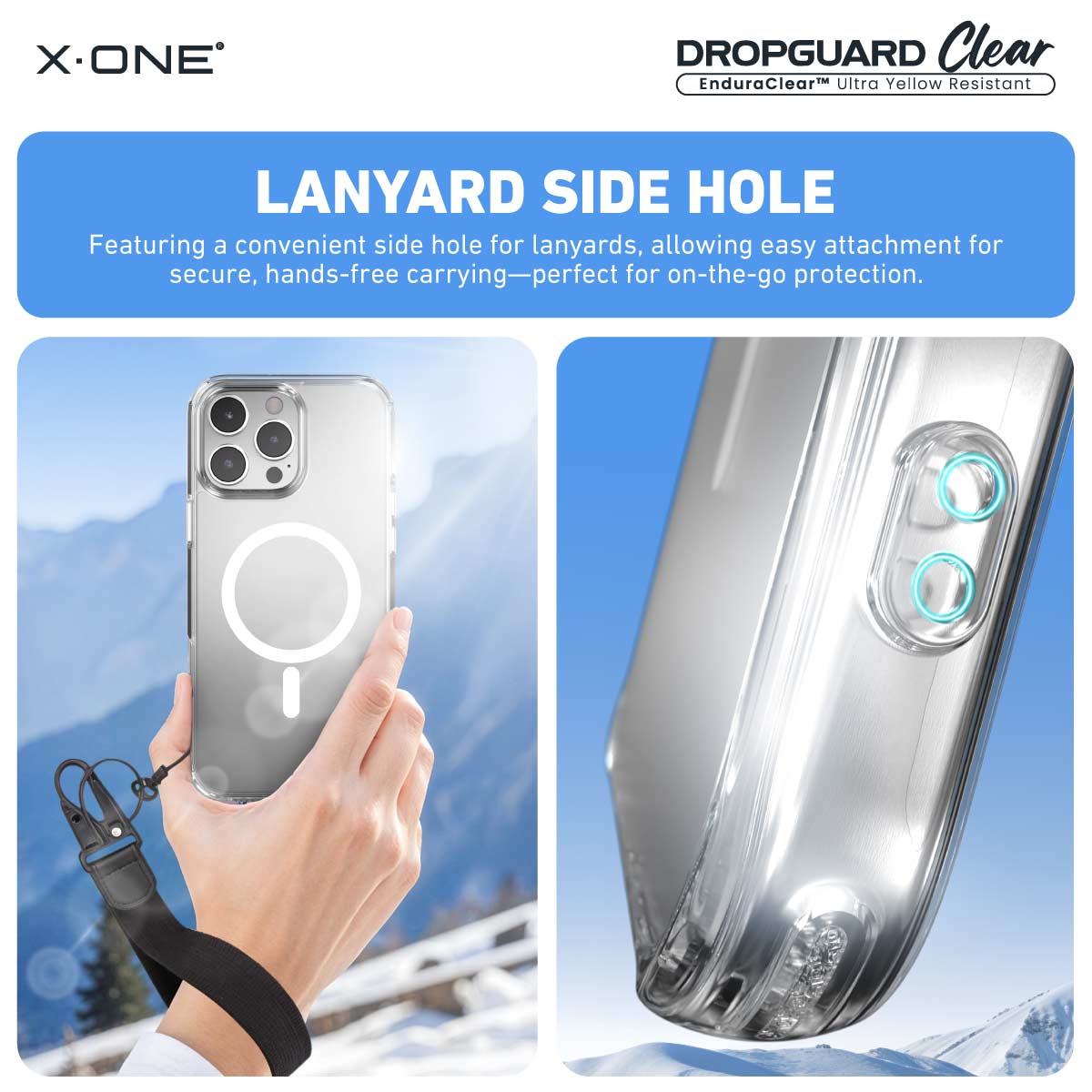 X.One Dropguard Clear Magnetic Case for iPhone 16 Pro Max/16 Pro/16 ...