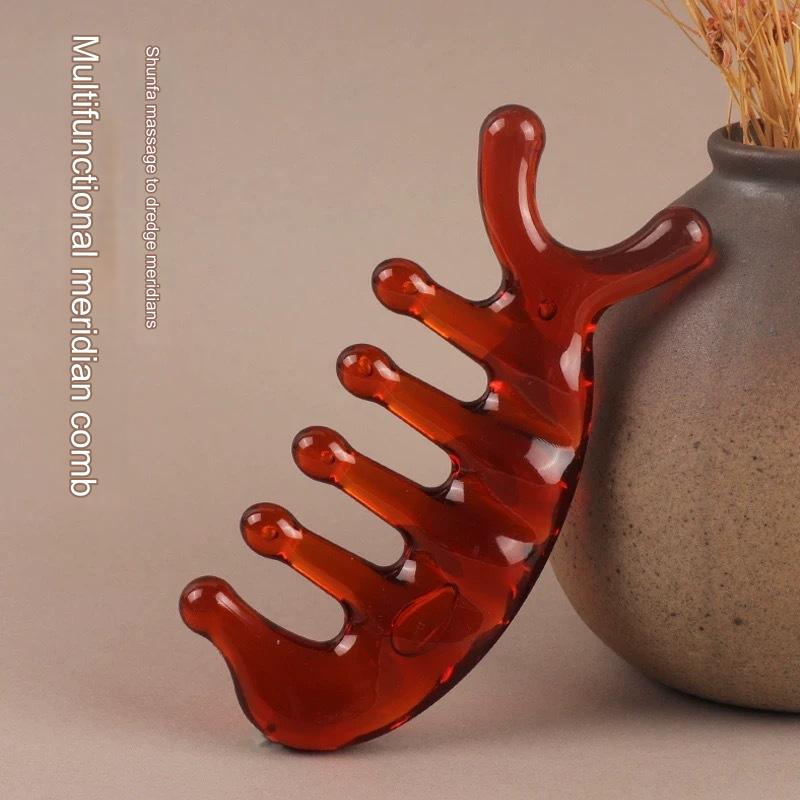 [COD] 1Pcs Wide Teeth Massage Comb Face Body Gua Sha Scraper Scalp ...