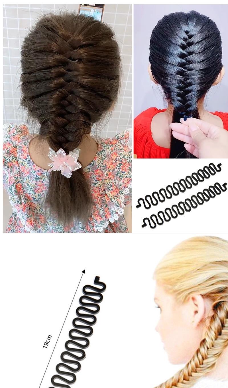 Children Braided Hair Handy Tool Fish Bone Braided Hair Braid Adult ...