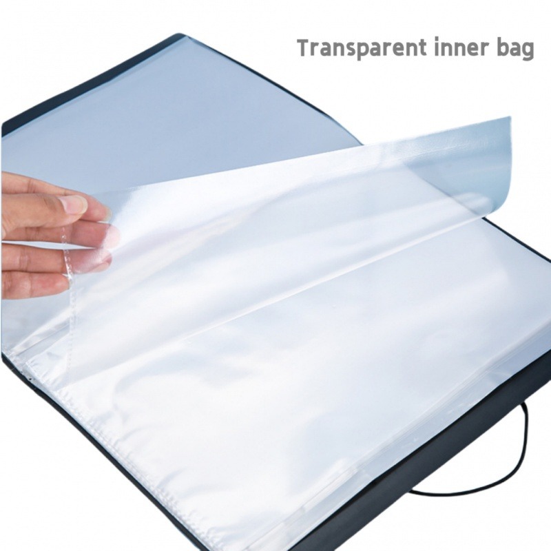 Clear Book Long Expanding File Folder Organizer Clear Folder Long ...