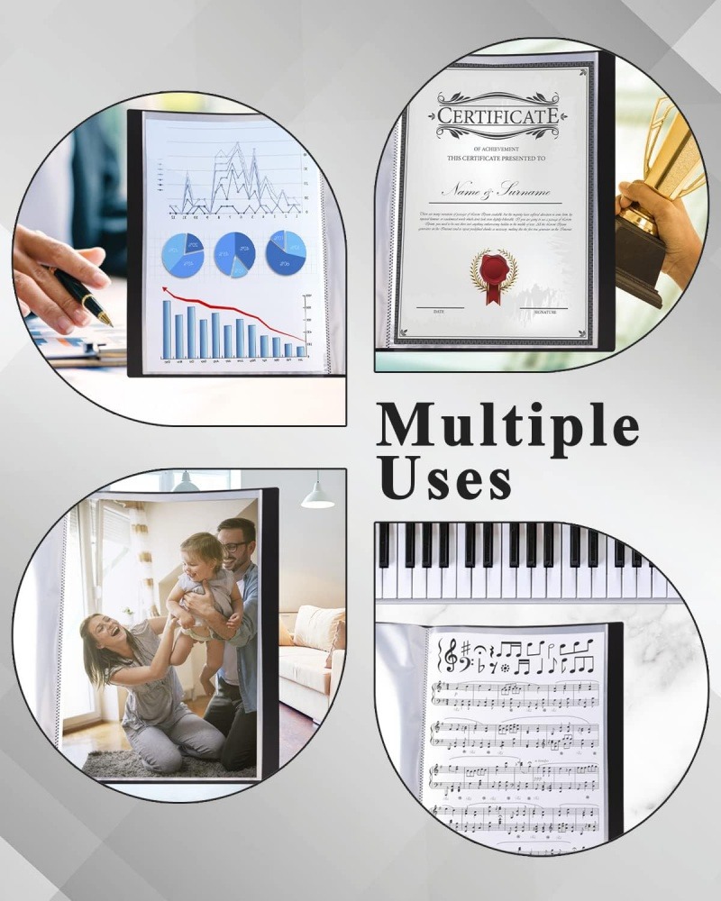 Clear Book Long Expanding File Folder Organizer Clear Folder Long ...