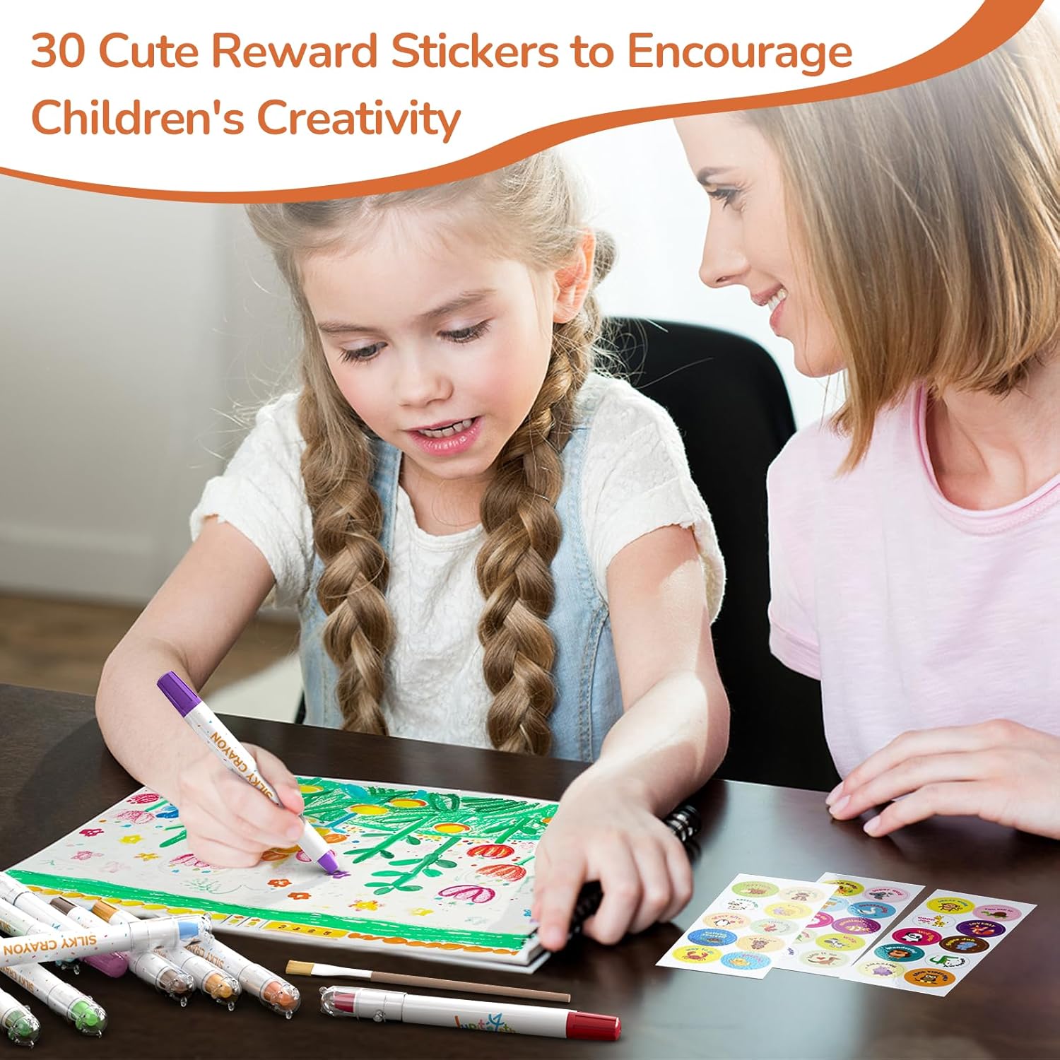 【Original Bear Style】12/24/36 Colors plastic crayons Painting Safe Non ...