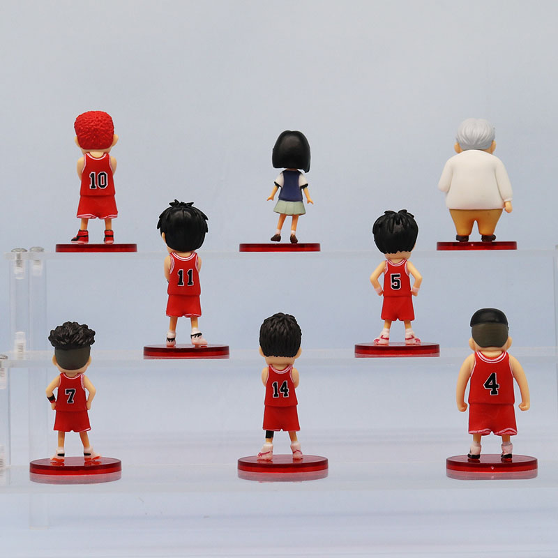 8Pcs 7cm Slam Dunk Figure Sakuragi Hanamichi Pvc Kaede Rukawa Figurine ...