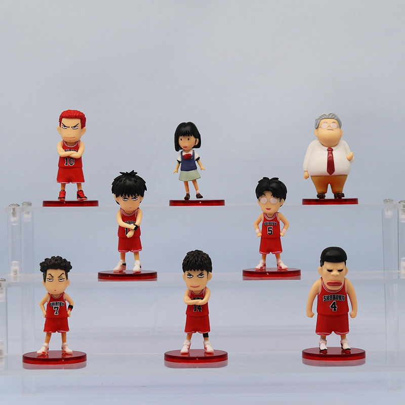 8Pcs 7cm Slam Dunk Figure Sakuragi Hanamichi Pvc Kaede Rukawa Figurine ...