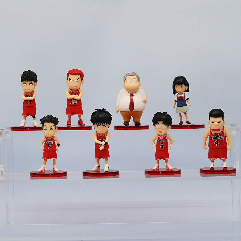 8Pcs 7cm Slam Dunk Figure Sakuragi Hanamichi Pvc Kaede Rukawa Figurine ...