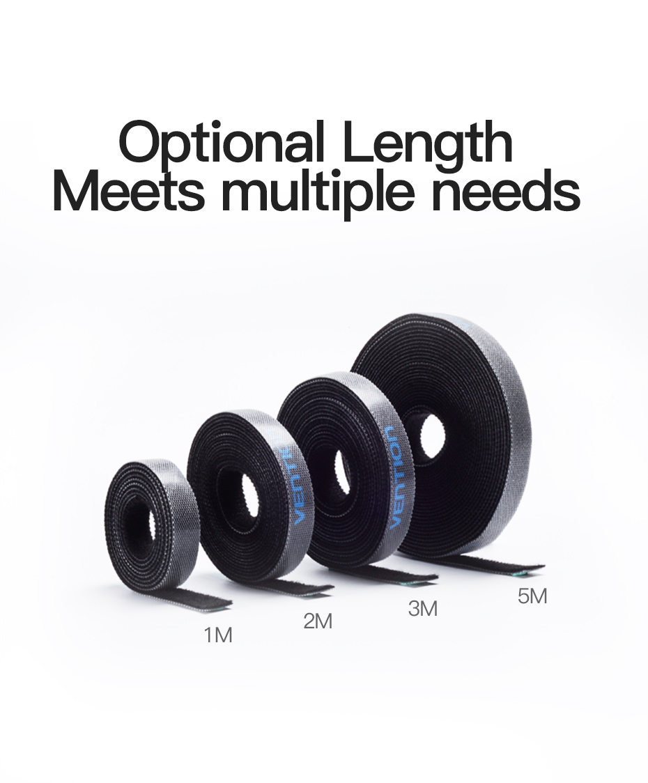 Vention KAA Self-adhesive Velcro tape USB Cable Protector Hook Loop ...