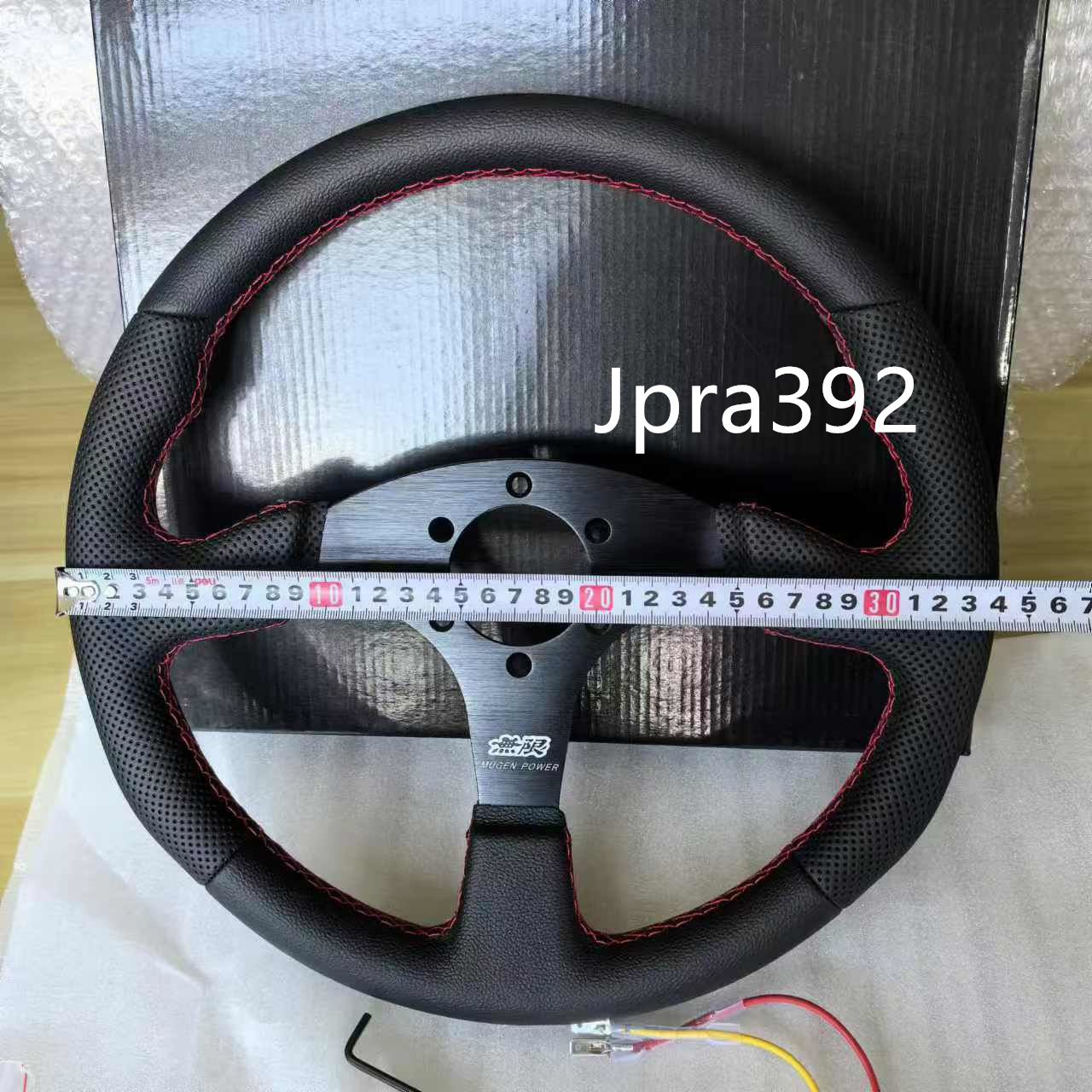 MUGEN Racing Steering Wheel 14"/340mm leather steering wheel | Shopee ...