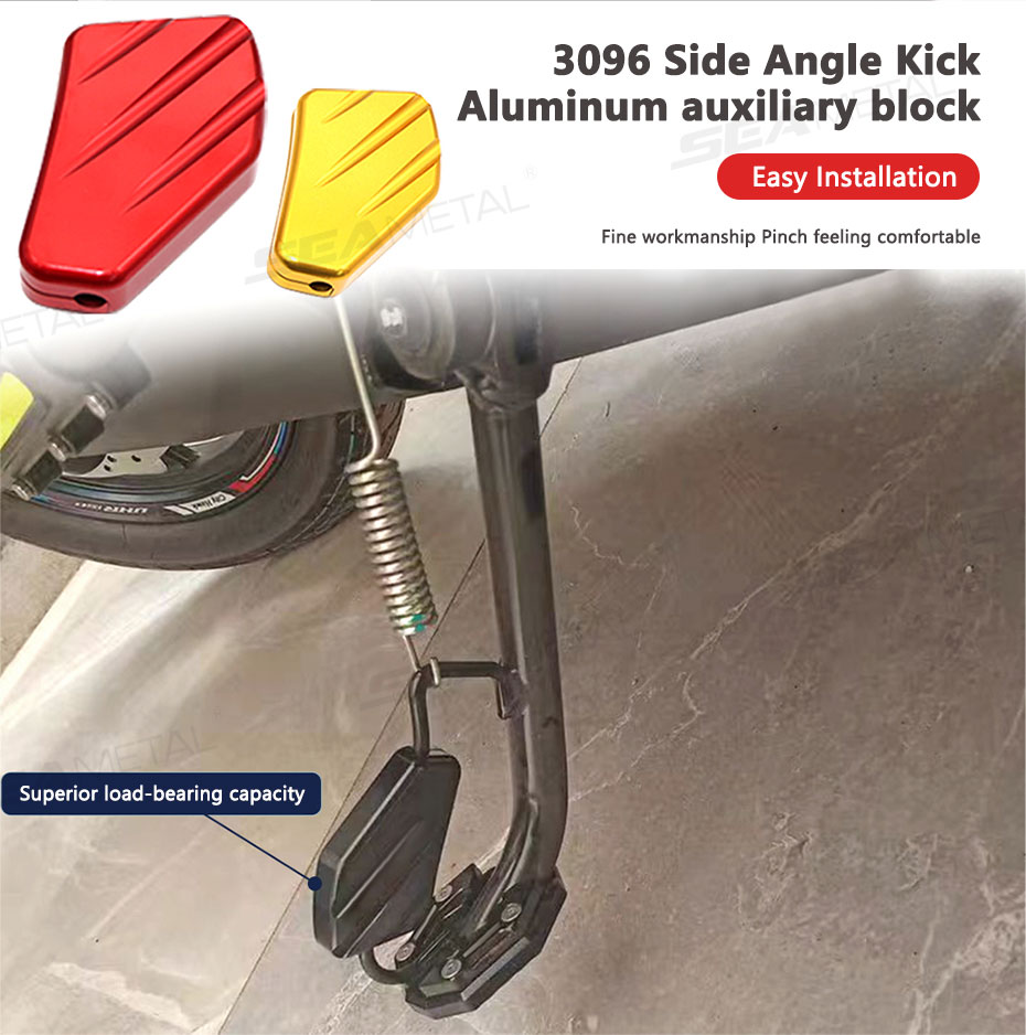 SEAMETAL Motorcycle Modified Kick Stand Aluminum Alloy Universal ...