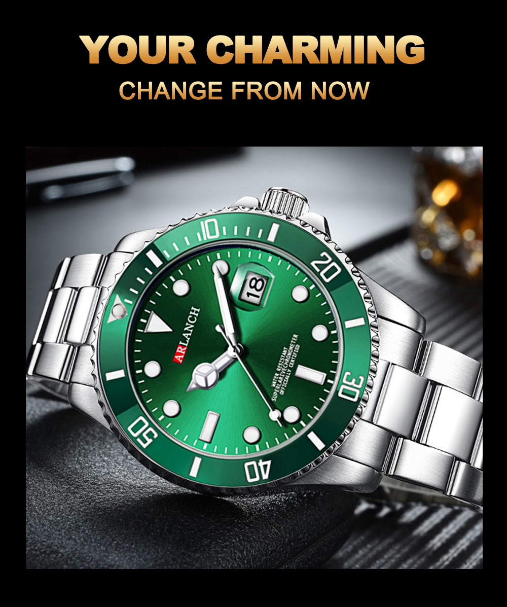 Arlanch Premium Original Waterproof Stainless Steel Men's Watch ...