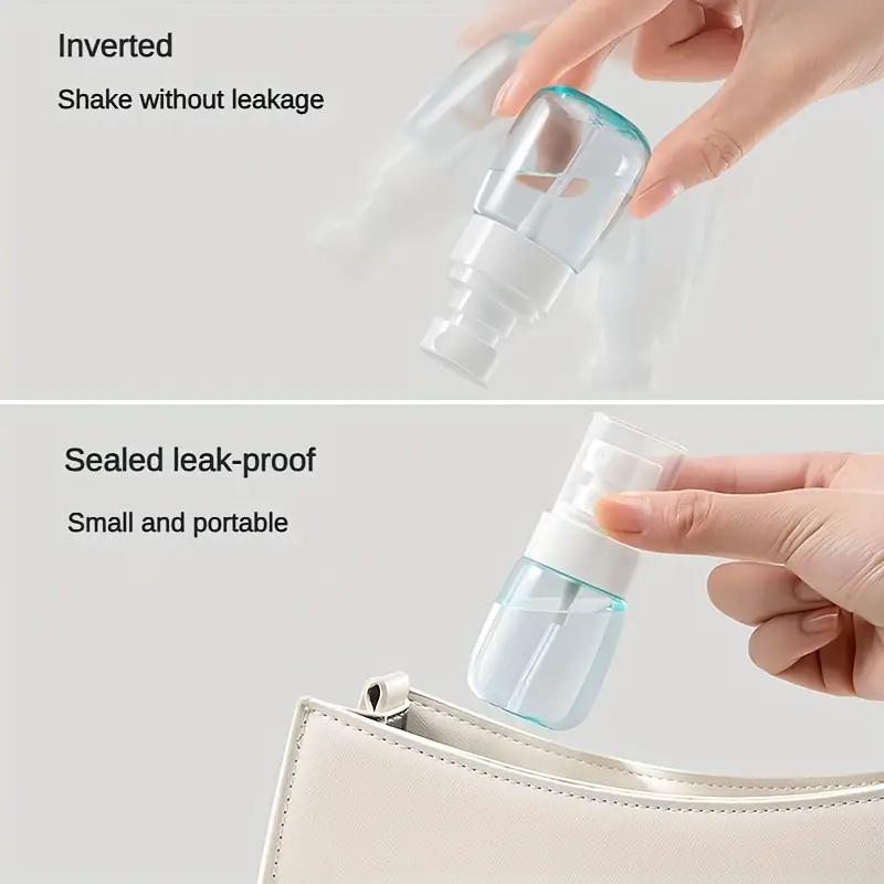 Portable Fine Mist Spray Bottles-30ml Travel Size Hypoallergenic Clear ...
