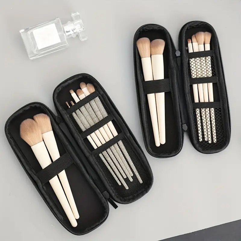 Multifunctional Makeup Brush Storage Bag Portable Travel Brush Case Lightweight Organizer ...