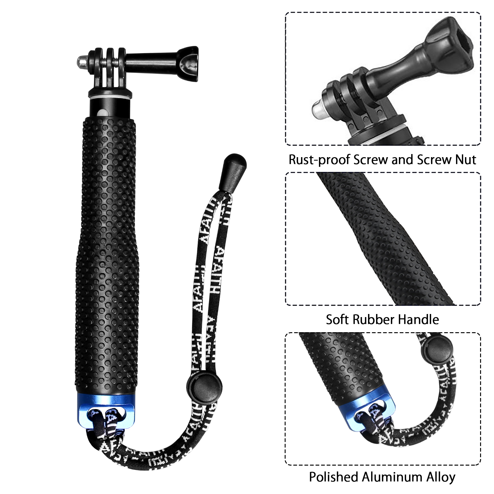 Mini Selfie Stick Action Camera Pole for Go Pro Hero 13 12 11 10 9 8 ...