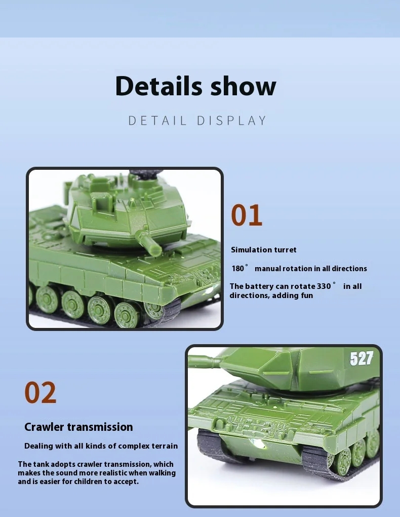 2.4G RC Mini Crawler Tank Toy 1/77 Scale German Panther Remote Control ...