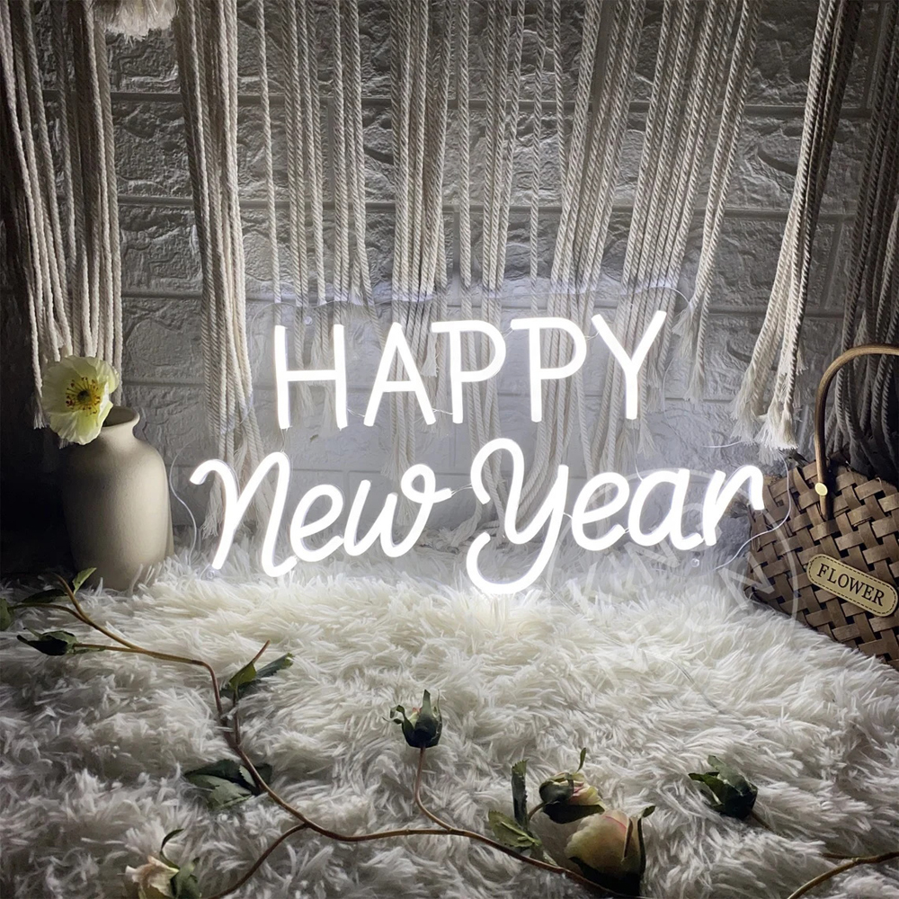 Happy New Year Sign Light 2025 New Year Neon Sign New Year LED Light ...