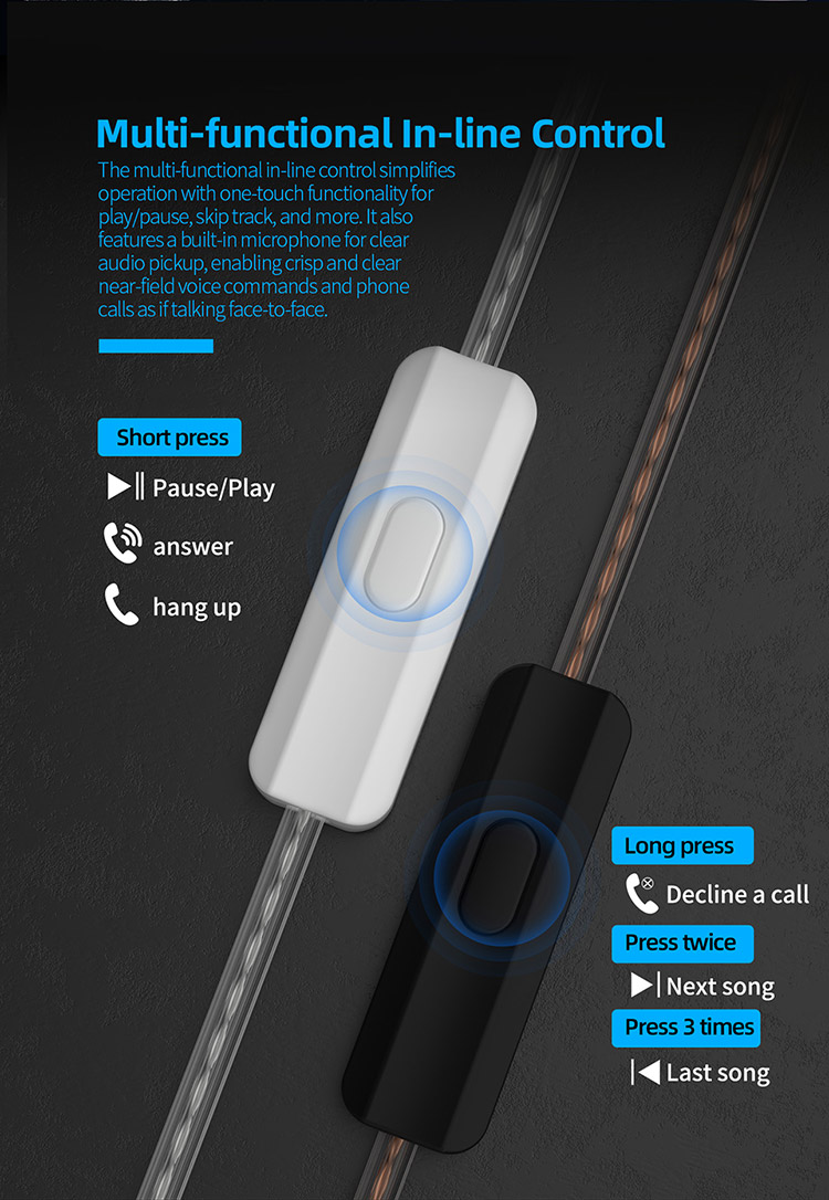 KZ EDC PRO single-action HIFI in-ear wired headphones High-quality ...