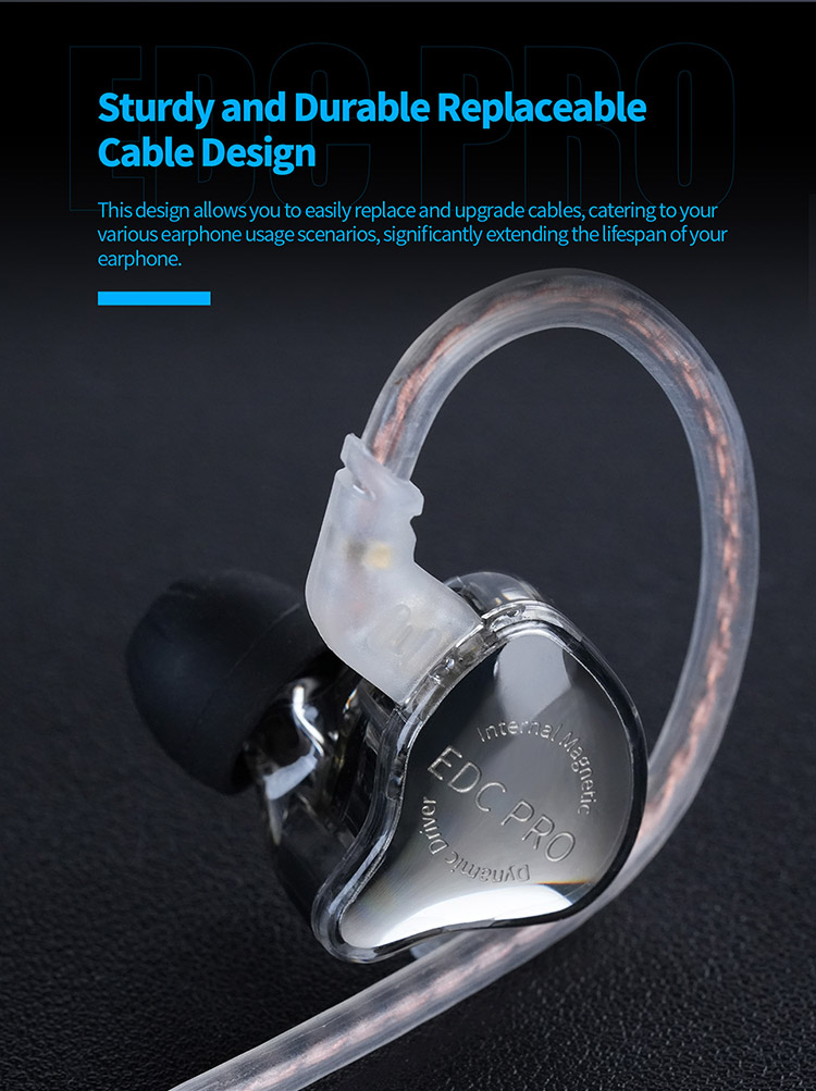 KZ EDC PRO single-action HIFI in-ear wired headphones High-quality ...