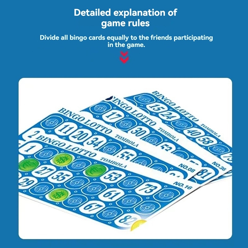 90 number bingo set bingo lotto lottery machine family game bingo toy ...