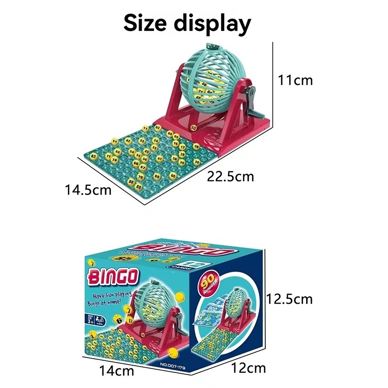 90 number bingo set bingo lotto lottery machine family game bingo toy ...
