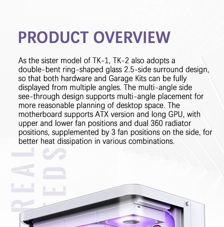 Jonsbo TK-2 ATX/M-ATX/ITX Case for PC Gamer Cabinet Esports Computer ...