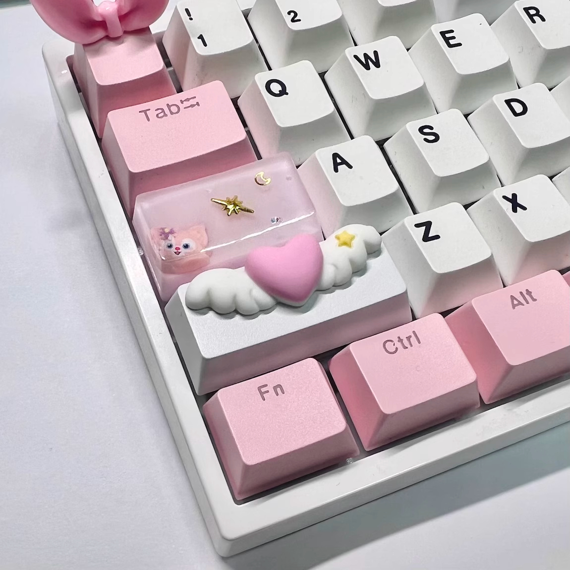 Shift/Enter Love Wings Personalized Keycap 2.25u Cross Axis Mechanical ...