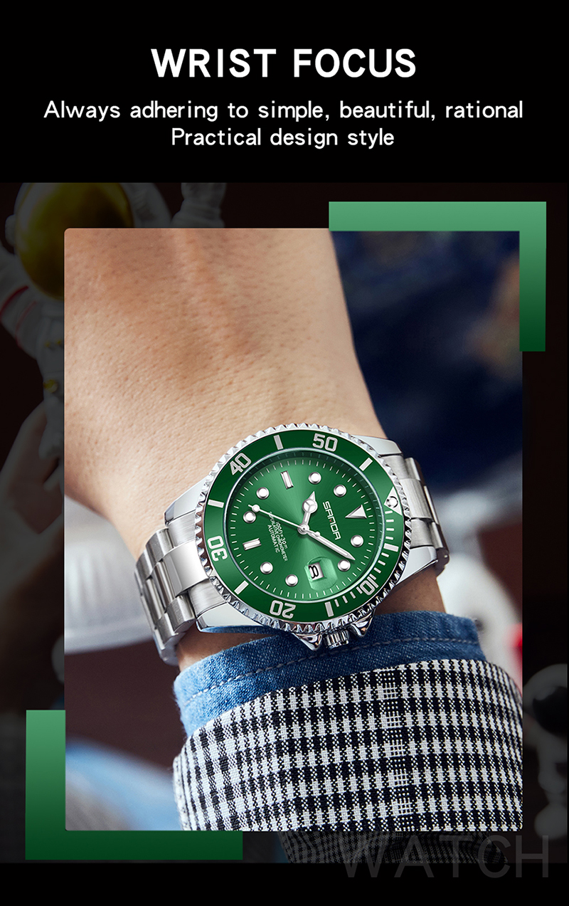 SANDA 7036 men watch success business Waterproof Luxury Personalized ...